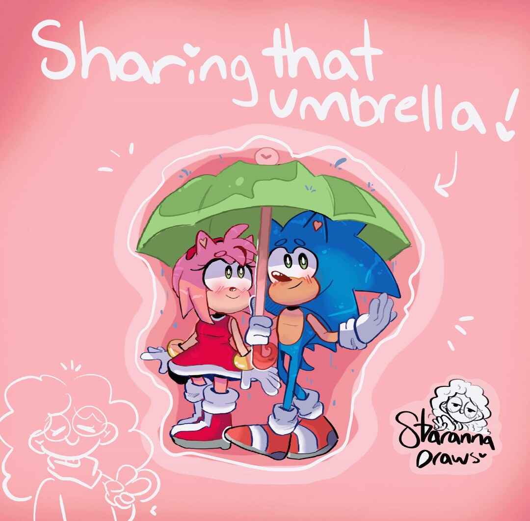 SONAMY UMBRELLA !! 3” Vinyl SONIC Stickers !! - Etsy