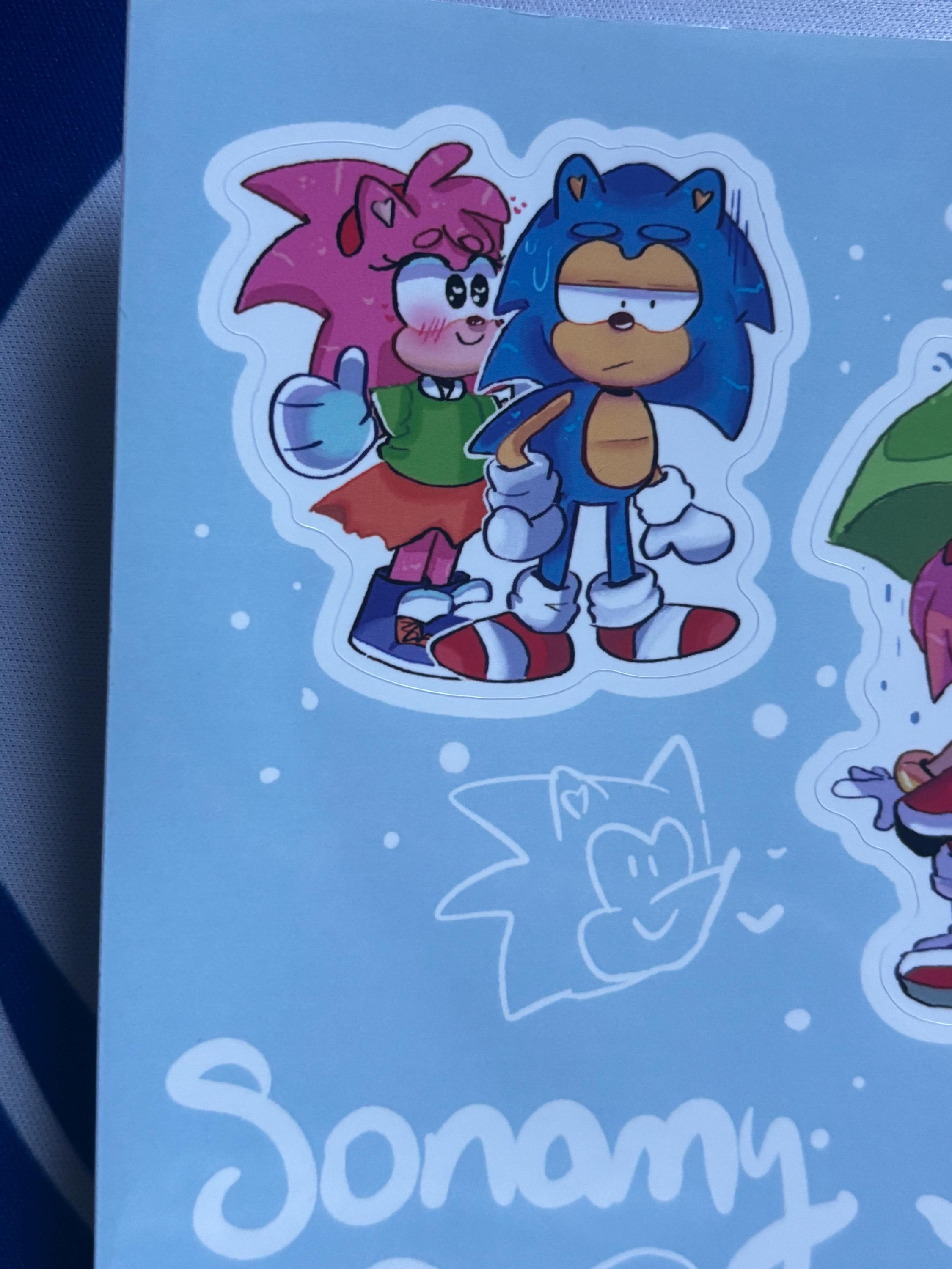 SONAMY STICKER SHEET !! 5x7” Vinyl Sonic Stickers !! - Etsy