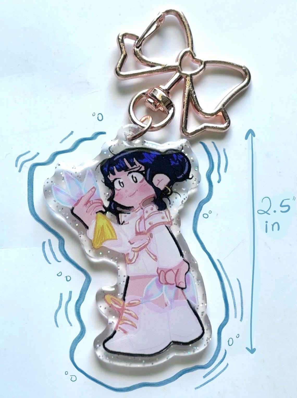KPOP DEMON HUNTER Huntrix !! Keychains 2’5 Acrylic Glitter Charm - Etsy