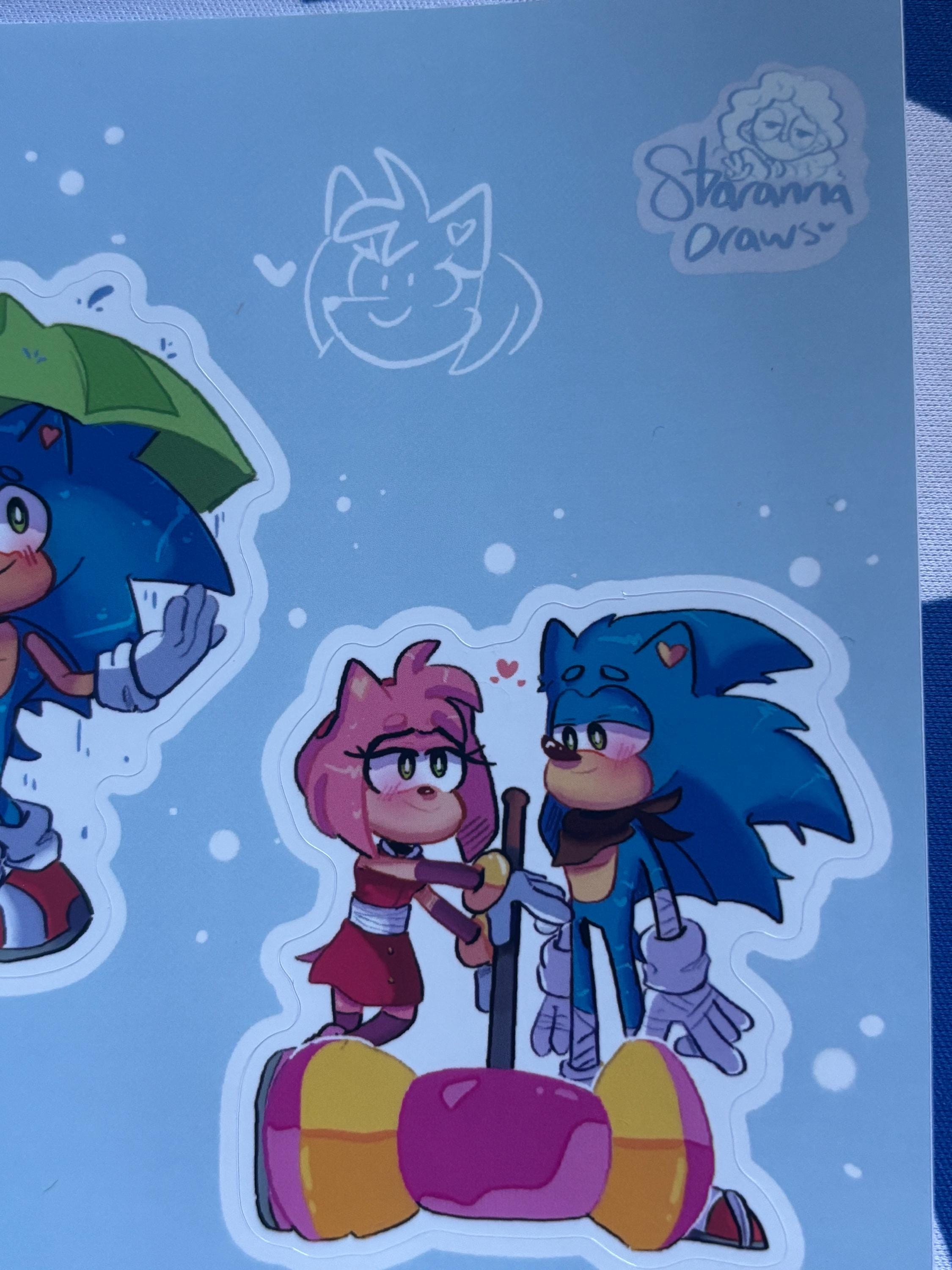 SONAMY STICKER SHEET !! 5x7” Vinyl Sonic Stickers !! - Etsy