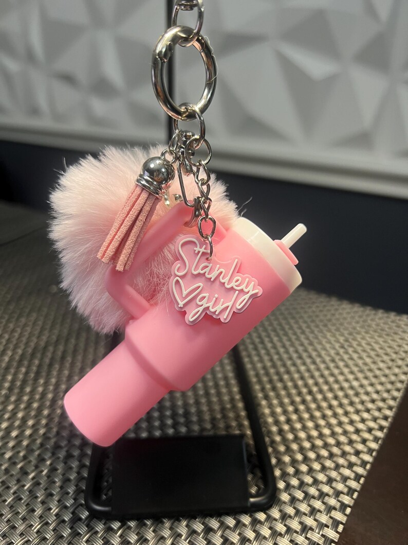 Mini Stylish Tumbler Keychain, Stanley Girl - Etsy