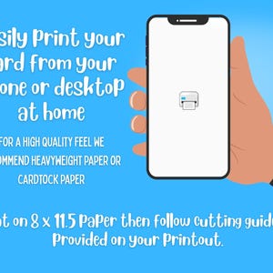 Printable Birthday Card, Digital Download Card, Birthday Gift for ...