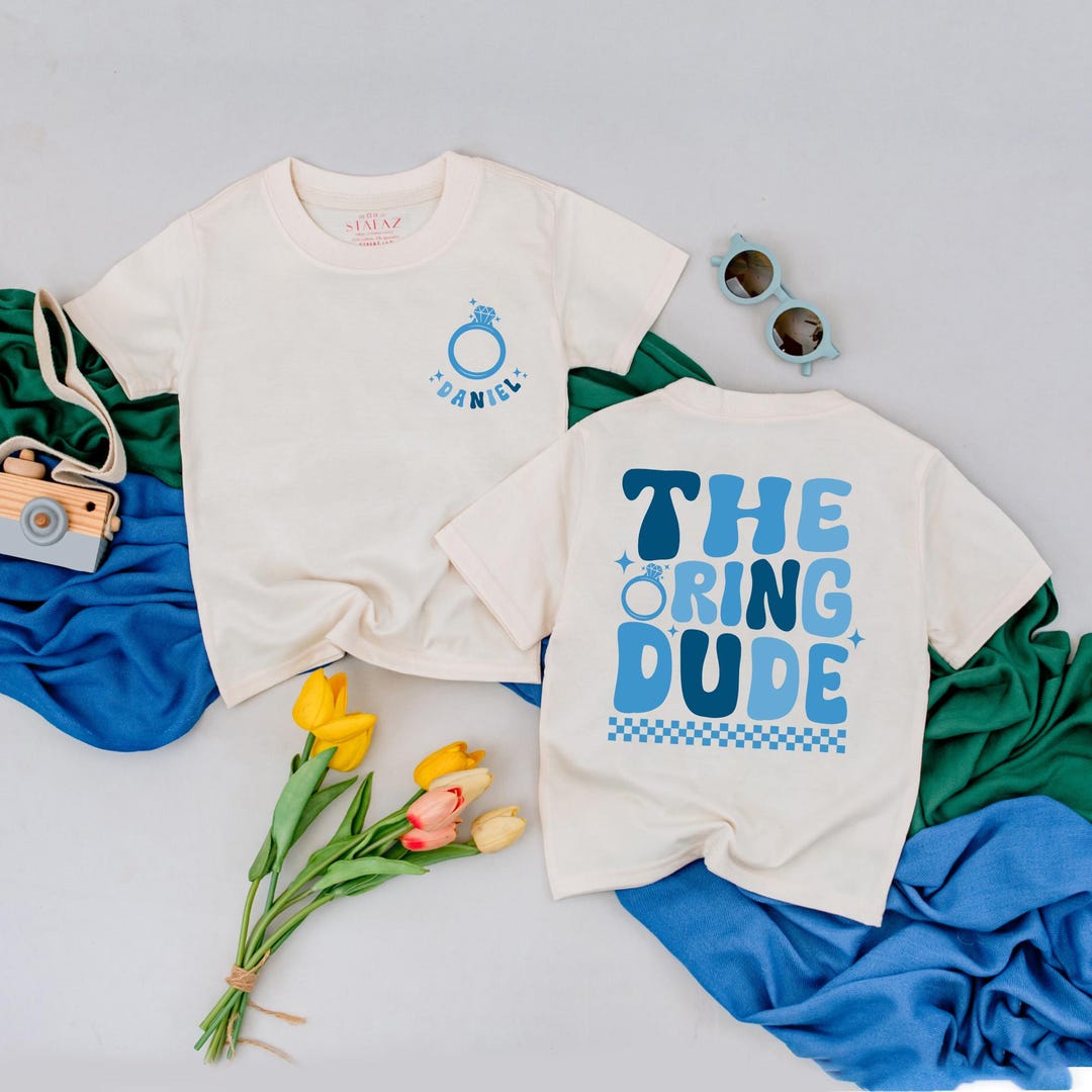 Personalized the Ring Dude T-shirt, Custom Name Ring Bearer Boy Outfit ...