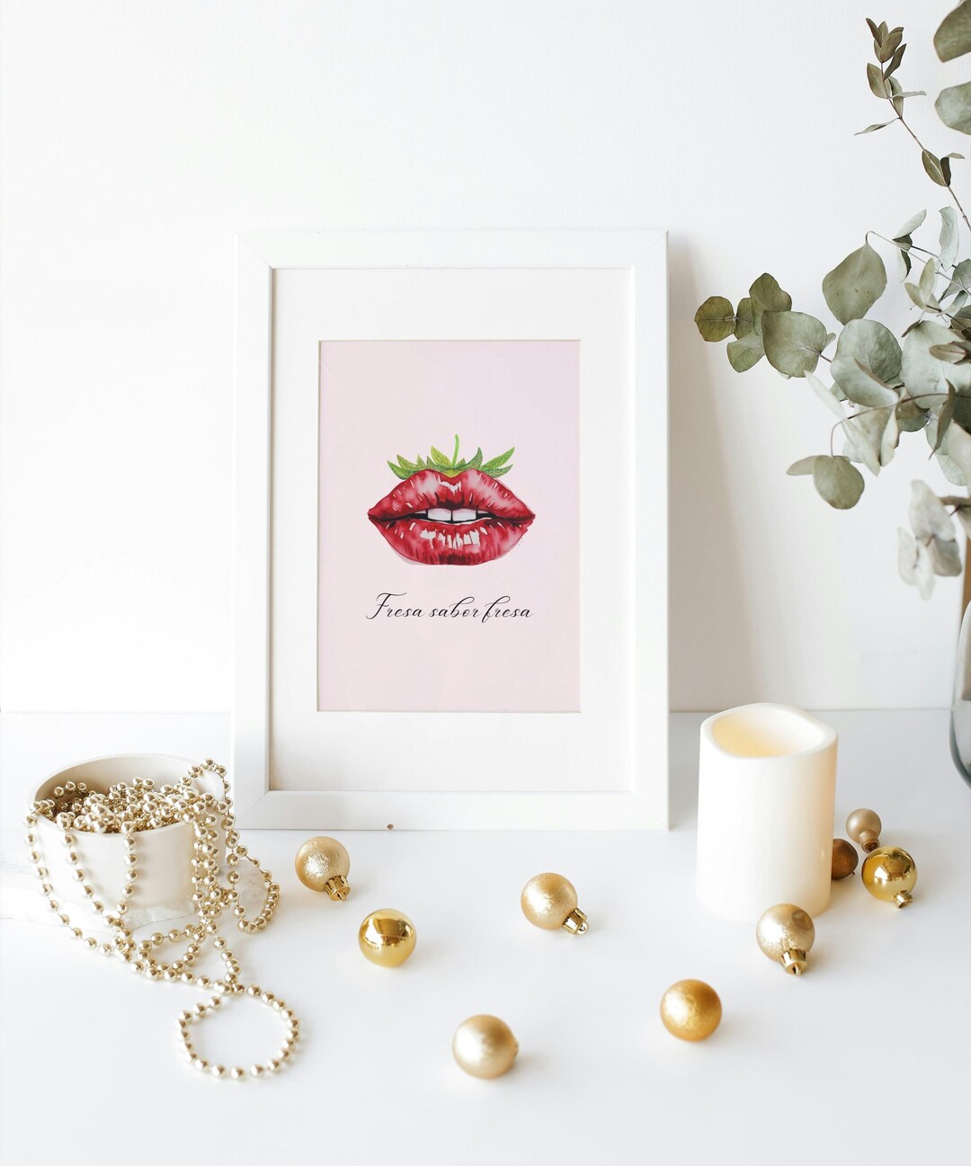 Fresa Sabor Fresa | Digital Wall Art Fuerza Regida | Coquette ...