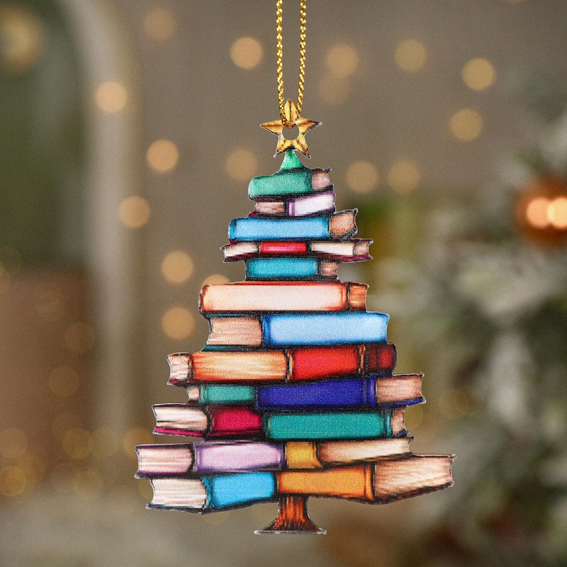 Christmas Book Decor - Etsy