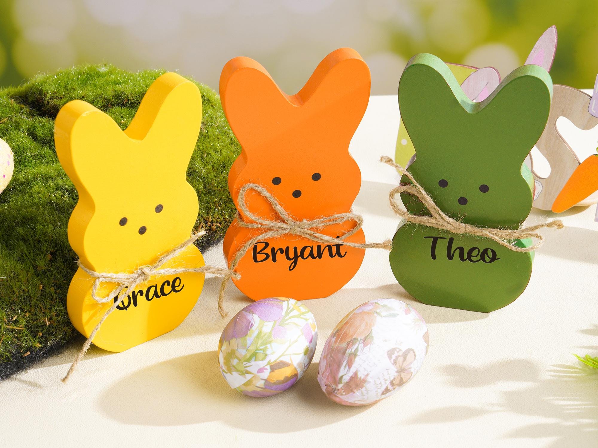 Personalized Easter Peeps, Wooden Easter Peeps, Wooden Easter Bunnies ...
