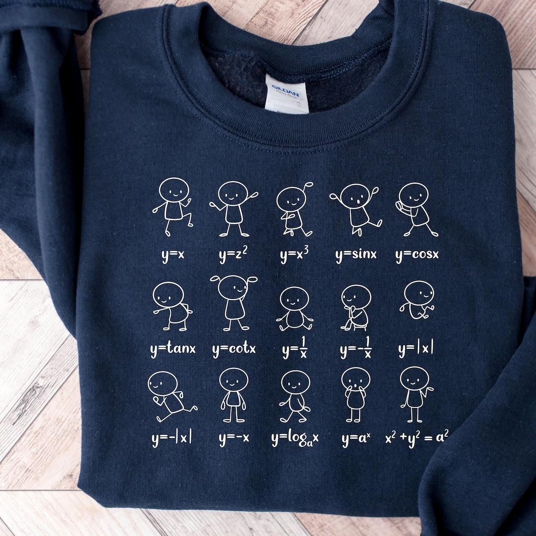 Math Stick Figures ,math Shirt, Math Teacher, Nerdy Shirt,math Lover ...