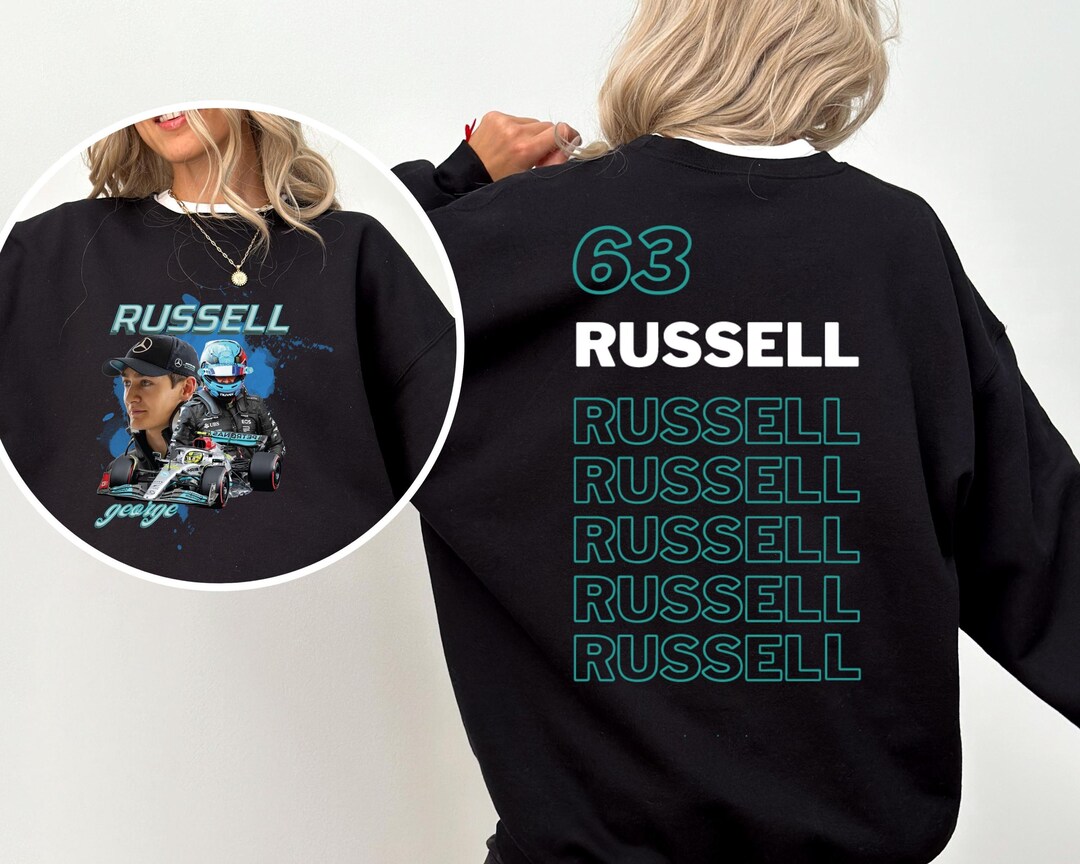 George Rusell T-shirt, George Rusell 63 T-shirt, Formula One Racing T ...