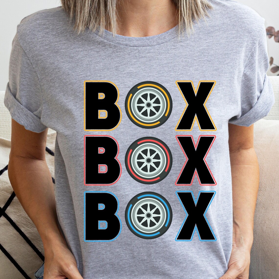BOX BOX BOX Minimalist Shirt, Racing Pocket Shirt, Formula 1 T-shirt ...