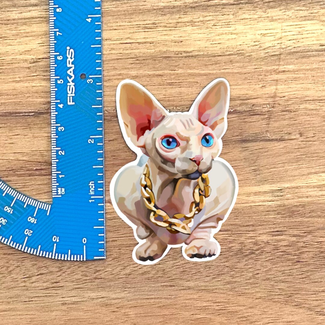 Funny Sphynx Cat Sticker for the Cat Lover With Attitude - Pet Lover ...