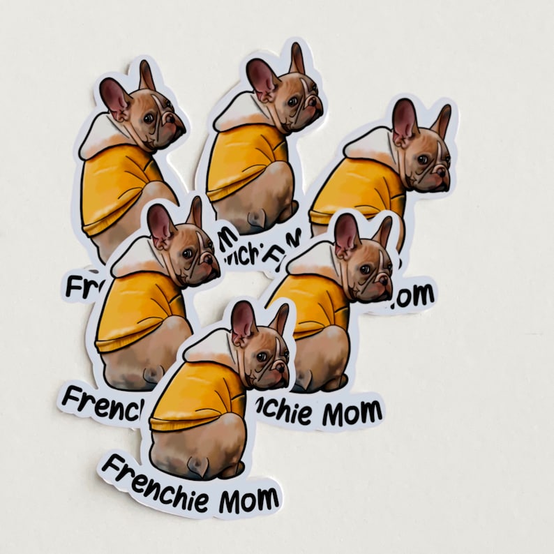 Frenchie Mom Dog Vinyl Sticker Pet Stickers Gift for Mom - Etsy