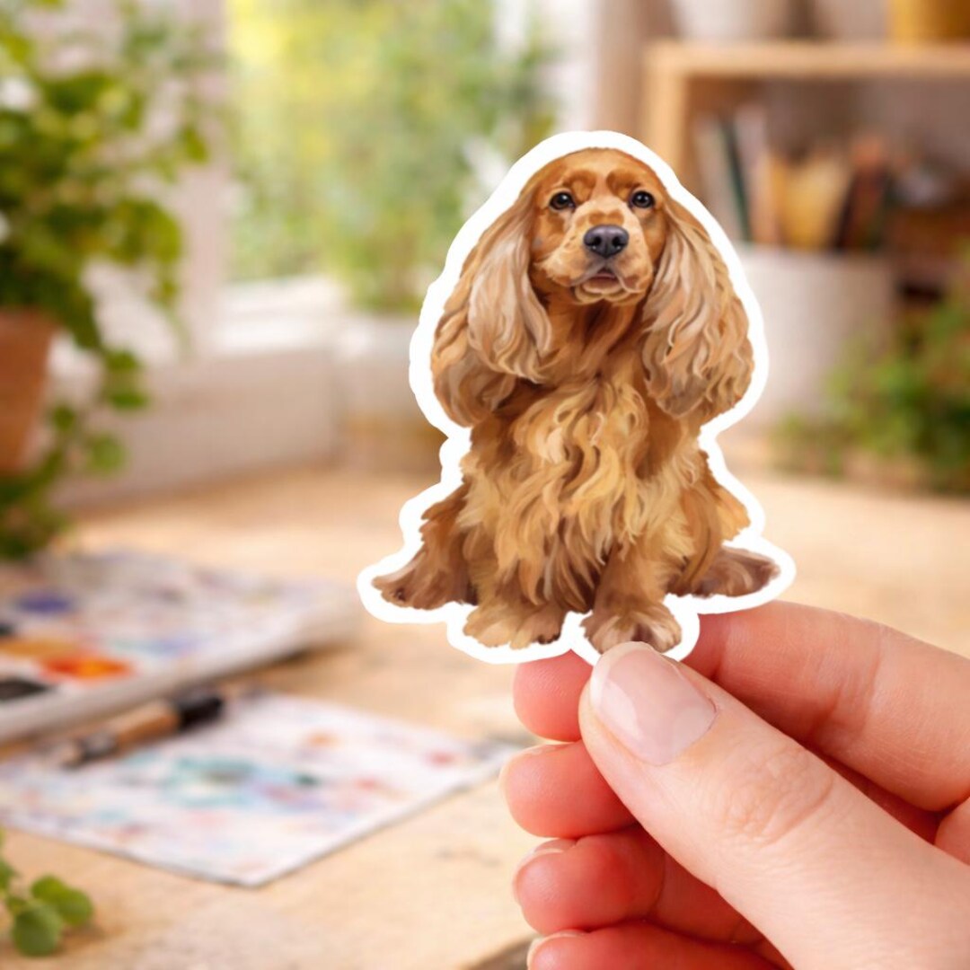 English Cocker Spaniel Decal | Dog Stickers | Pet Lover Gift | Dog ...