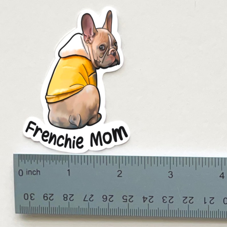 Frenchie Mom Dog Vinyl Sticker Pet Stickers Gift for Mom - Etsy