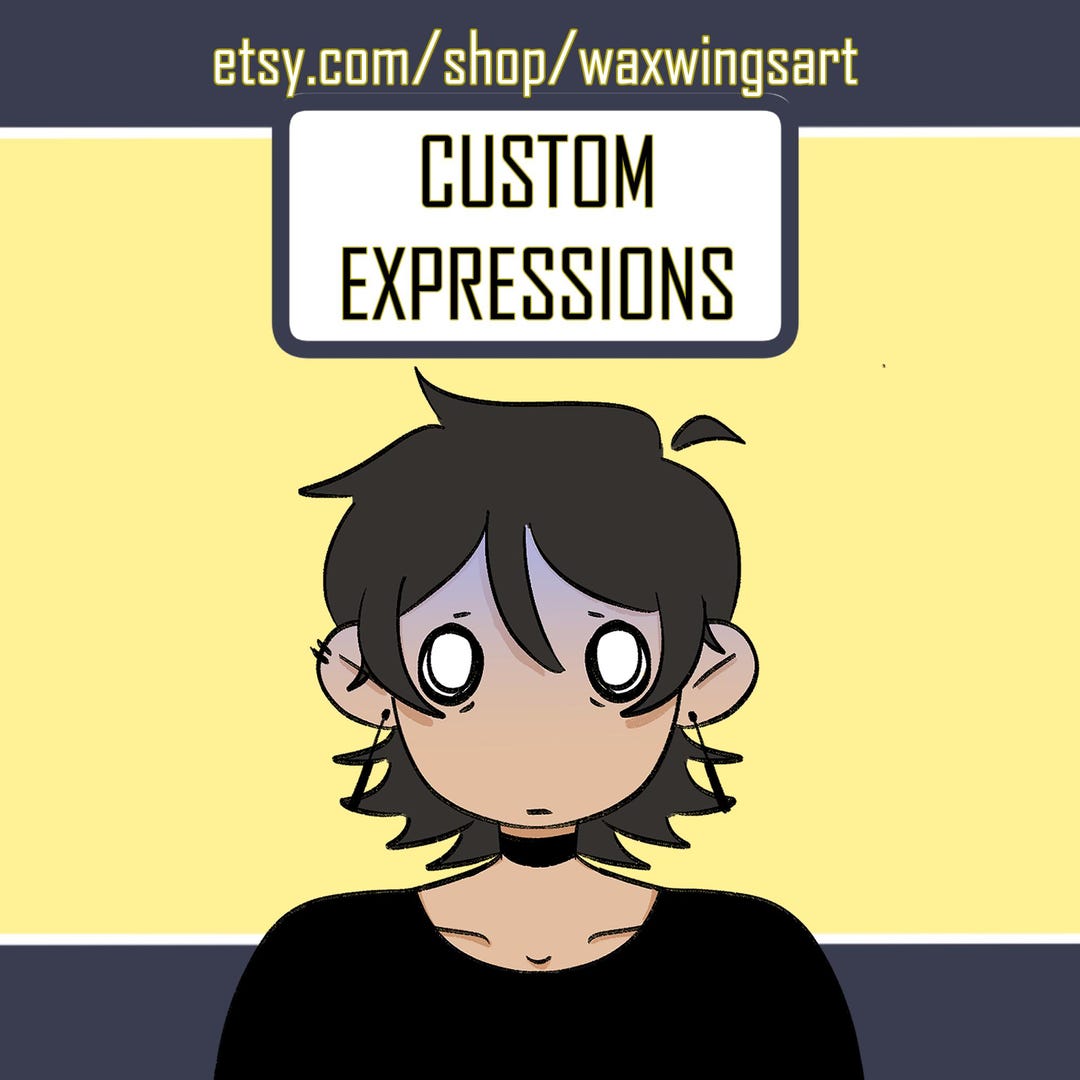 Custom Pngtuber Expressions & Outfits | Add-on | Commission for Youtube ...