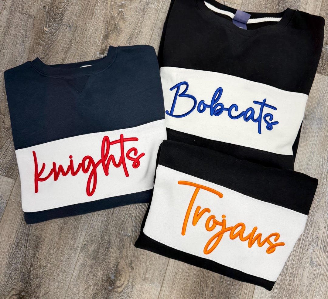 Team Sweatshirt, Custom Team Sweatshirt, Custom Color Block Sweatshirt ...