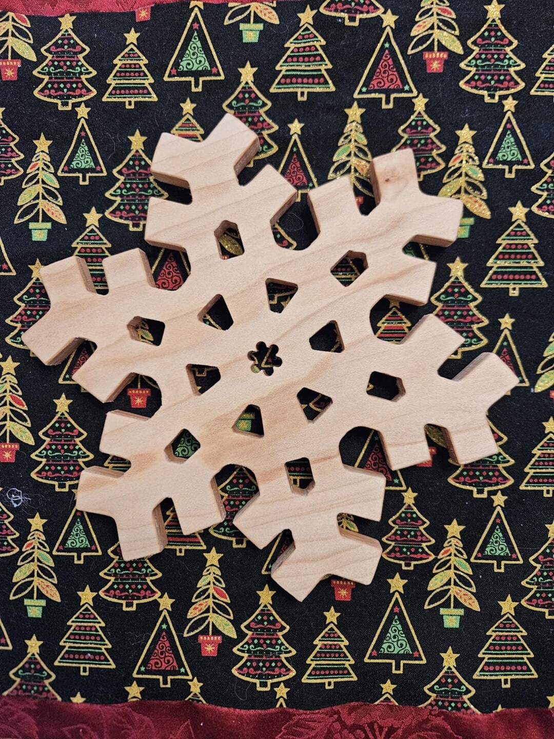 Wooden Snowflake Winter Decor, Center Piece, Trivet, Christmas - Etsy