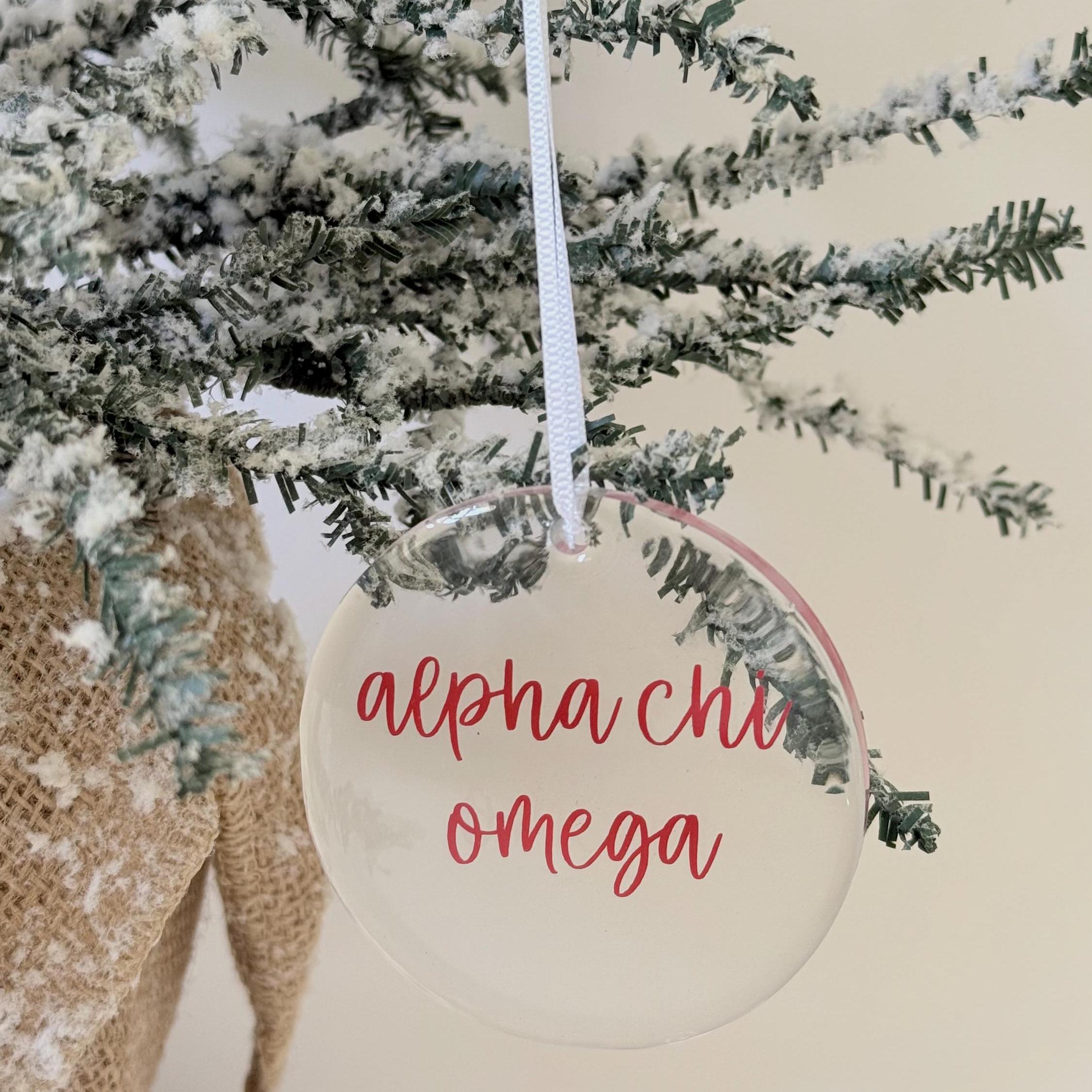 Custom Sorority Name Ornament Custom Sorority Gift Custom Name Sorority ...