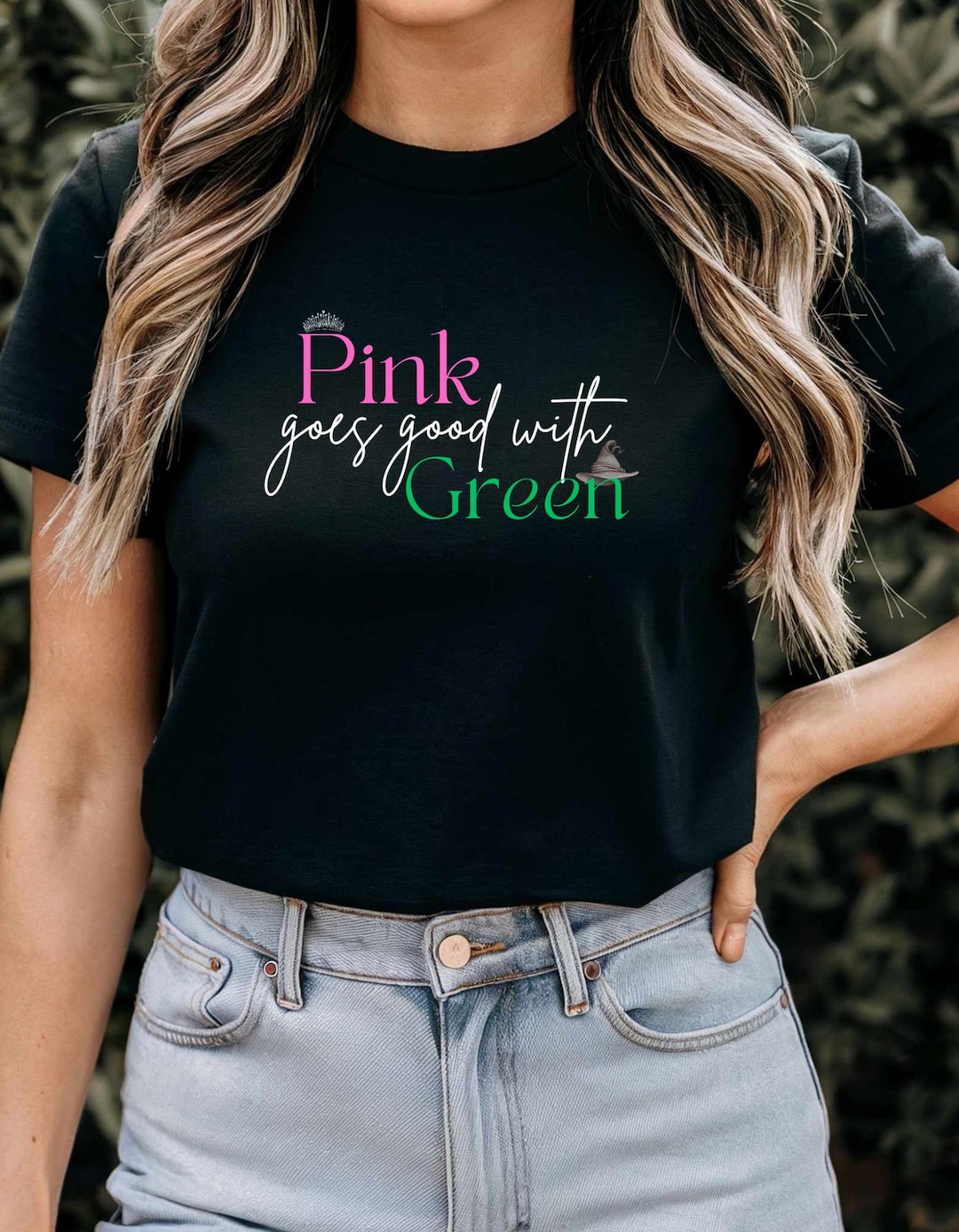 Pink Goes Good With Green Tshirt, Wicked, Wicked Quotes, Elphaba ...