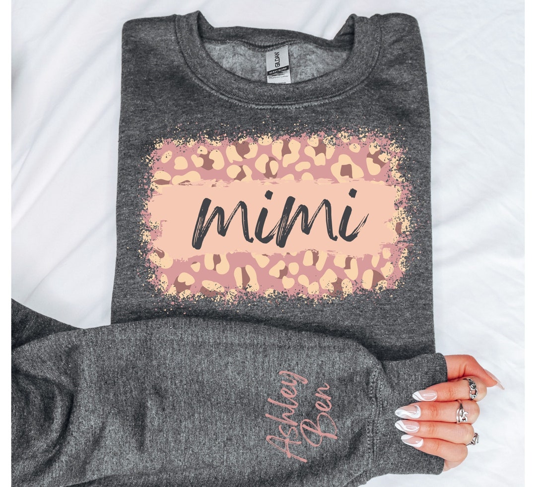Mimi Sweatshirt With Names on Sleeve | Mimi Sweatshirt | Mimi ...