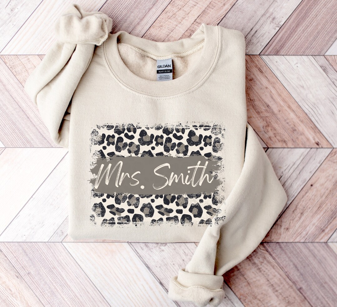 Personalized Teacher Sweatshirt Custom Name Teacher Sweatshirt Teacher