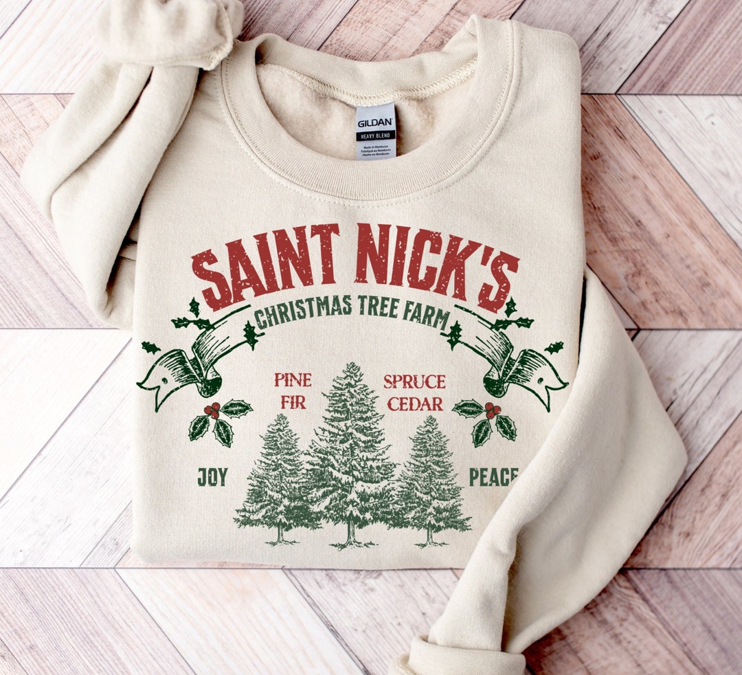 Christmas Tree Farm Sweatshirt Tree Farm Shirt Vintage Christmas ...