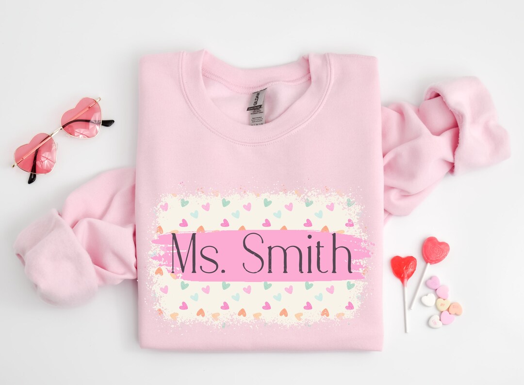 Valentine Heart Sweatshirt, Cute Valentine Sweatshirt, Teacher ...