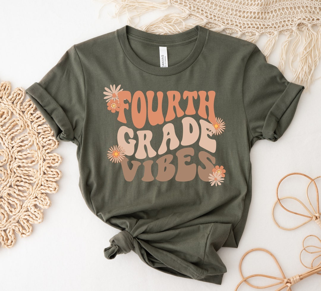 Fourth Grade Teacher Shirt Fourth Grade Team Shirts Retro Teacher Shirt ...