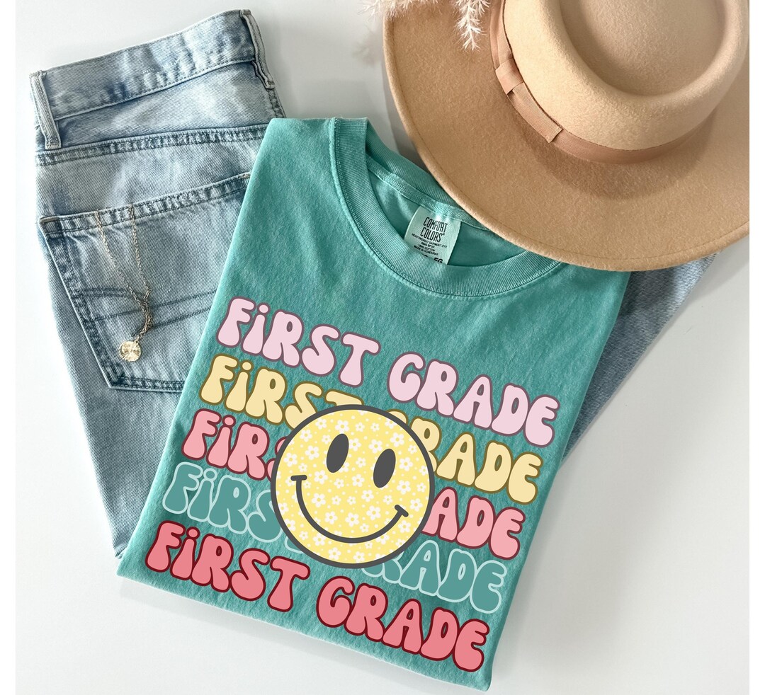 First Grade Teacher Shirt | First Grade Team Shirts | Retro Teacher ...