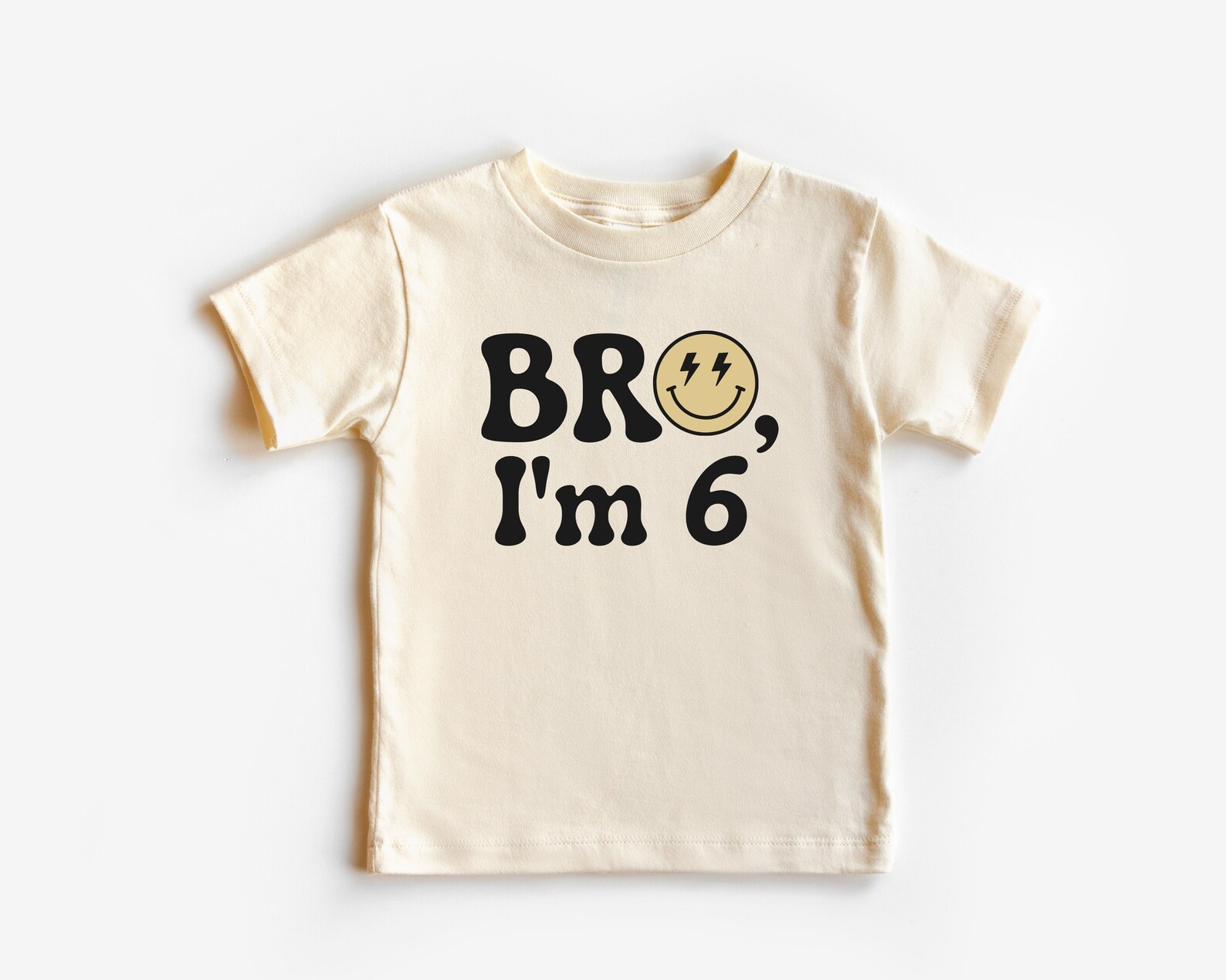 Bro I'm 6 Shirt, Boys 6th Birthday Shirt, 6 Birthday Shirt, Six ...