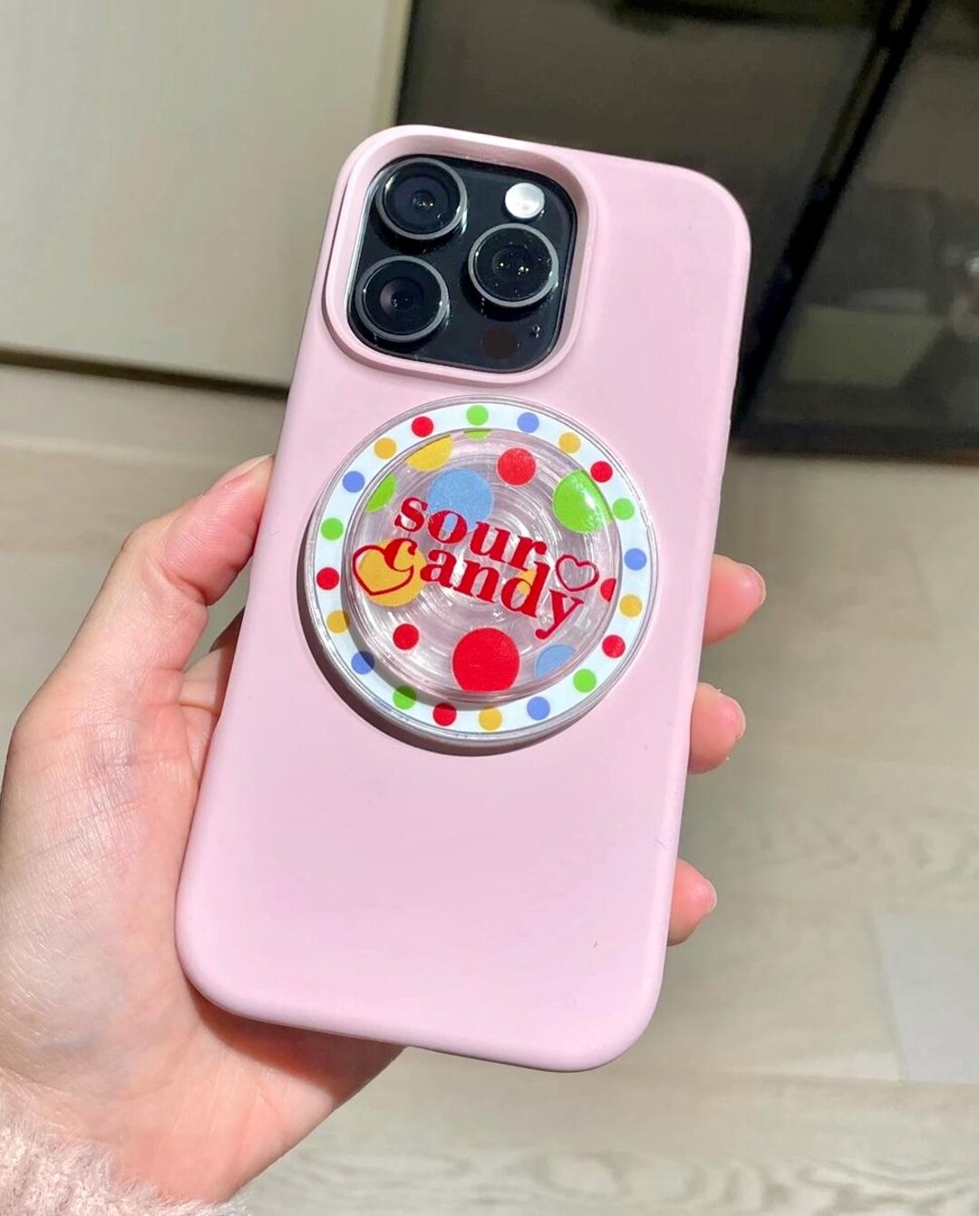 Magnetic Magsafe iPhone Pop Grip Handle Holder Stand Secure Sour Candy ...