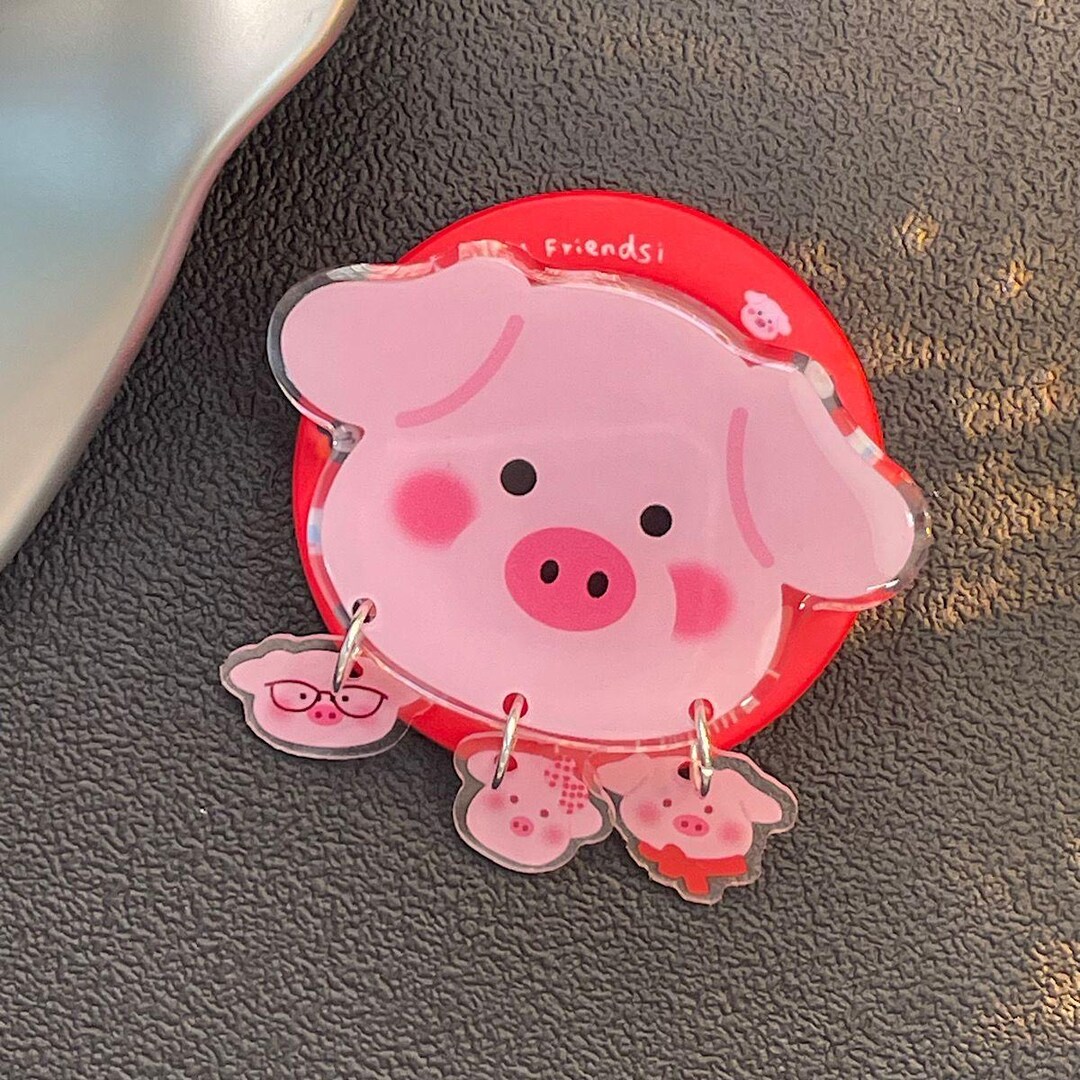 Magnetic Magsafe iPhone Pop Grip Handle Holder Stand Secure Pig Little ...