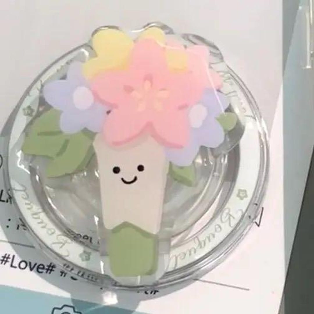 Magnetic Magsafe iPhone Pop Grip Handle Holder Stand Secure Flower (not ...