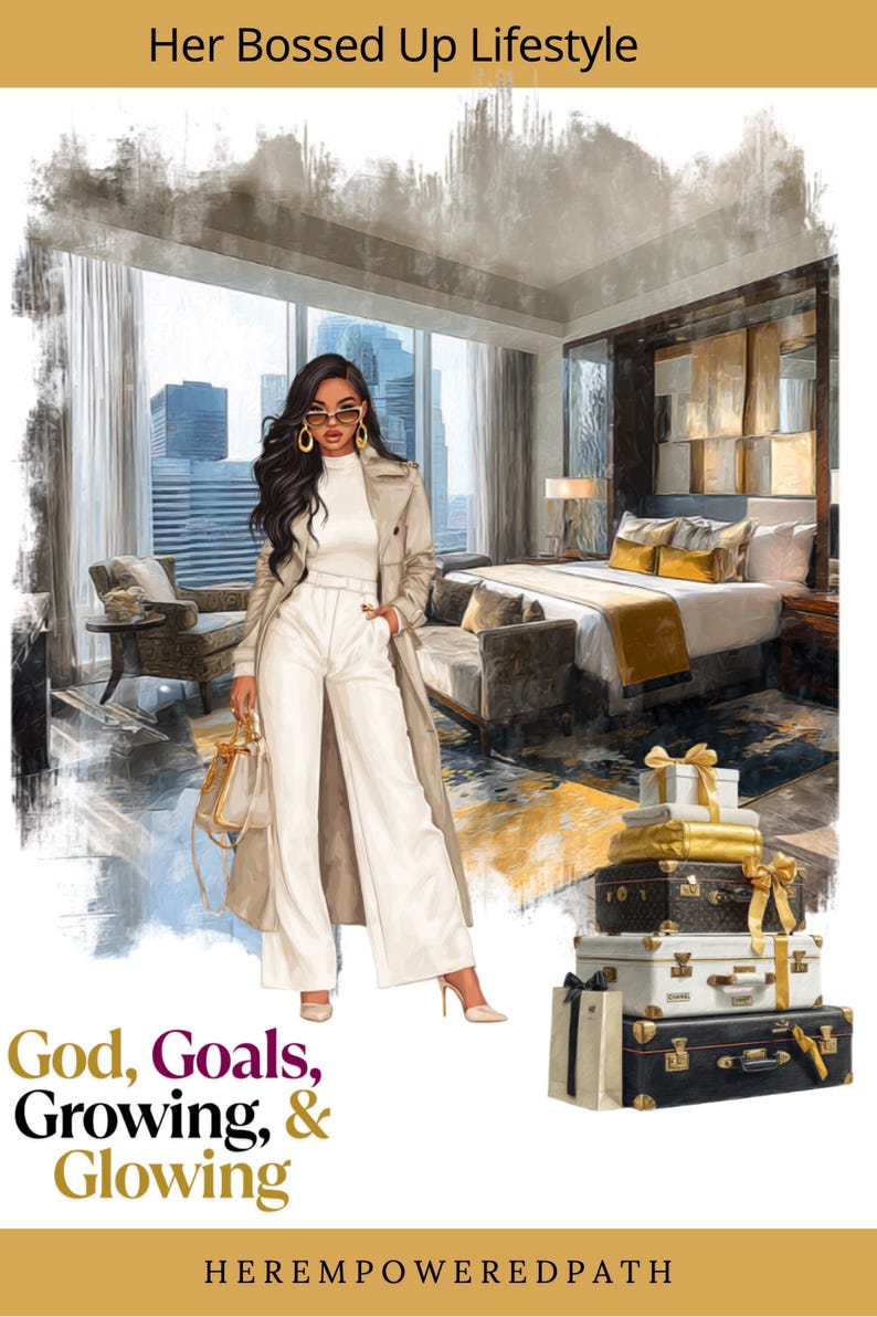 Her Bossed up Lifestyle Digital Sticker Collection | Black Girl Luxe ...