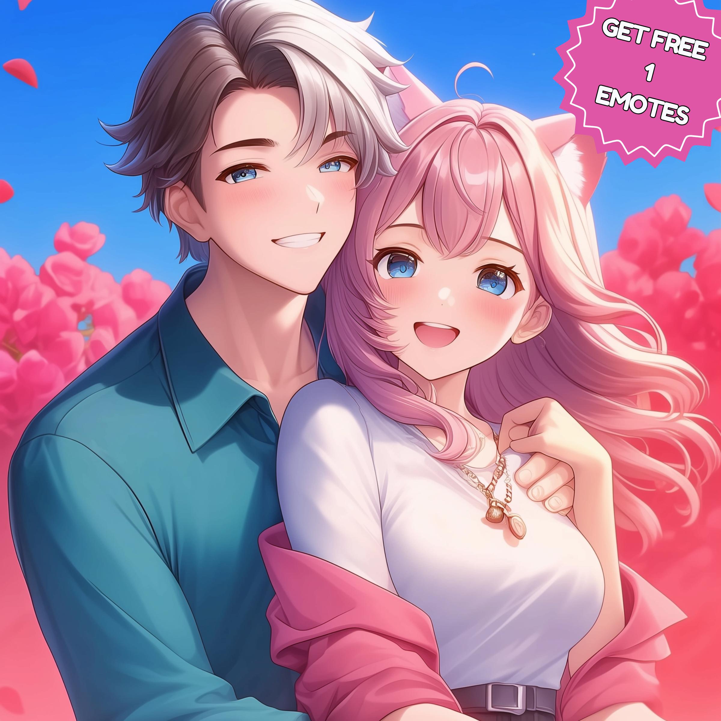 Custom PFP Anime Portrait, PFP Couple Gift, Cartoon Anime Portrait ...