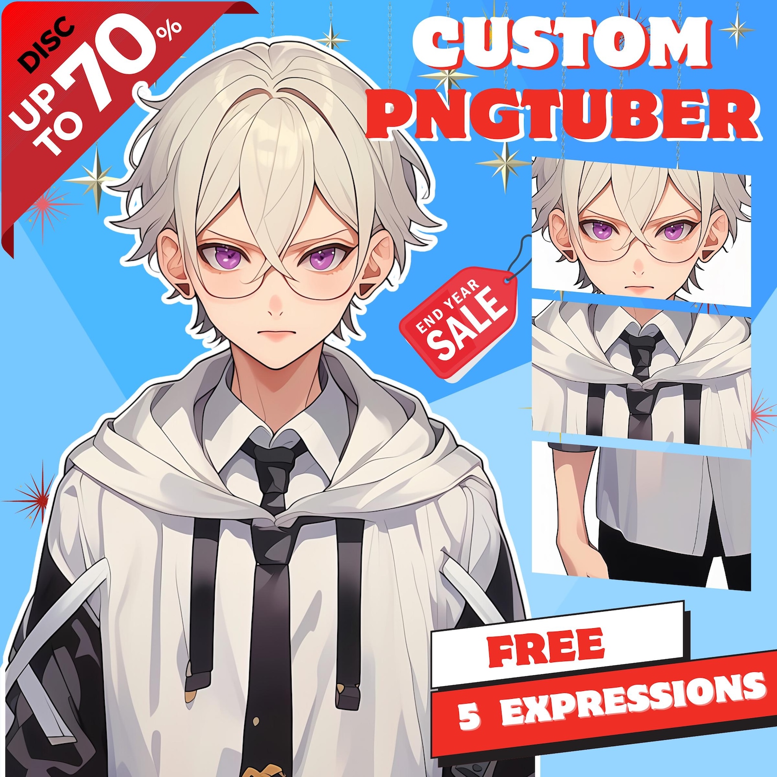 Modelo PNGtuber / PNGTUBER personalizado / PNGtuber / Personaje ...