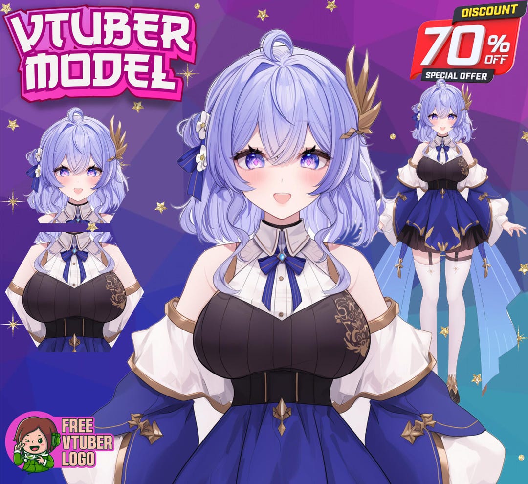 CUSTOM LIVE2D VTUBER MODEL Custom Vtuber Model, Live2d Model, Vtuber ...