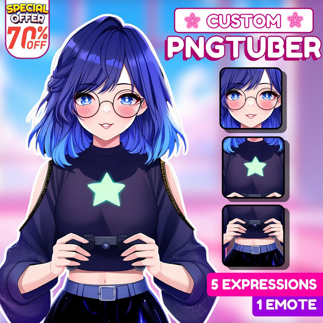 CUSTOM PNGTUBER | Pngtuber, Pngtuber Model, Veadotube, Pngtuber ...