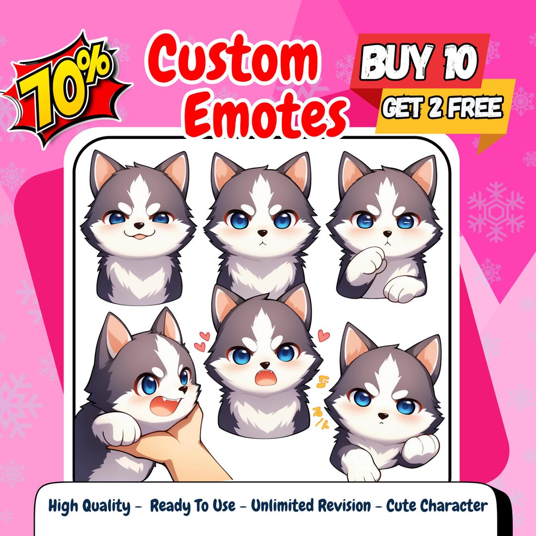 Custom Twitch Emotes, Kick Emotes, Animated Pet Emotes, Animal Emote ...