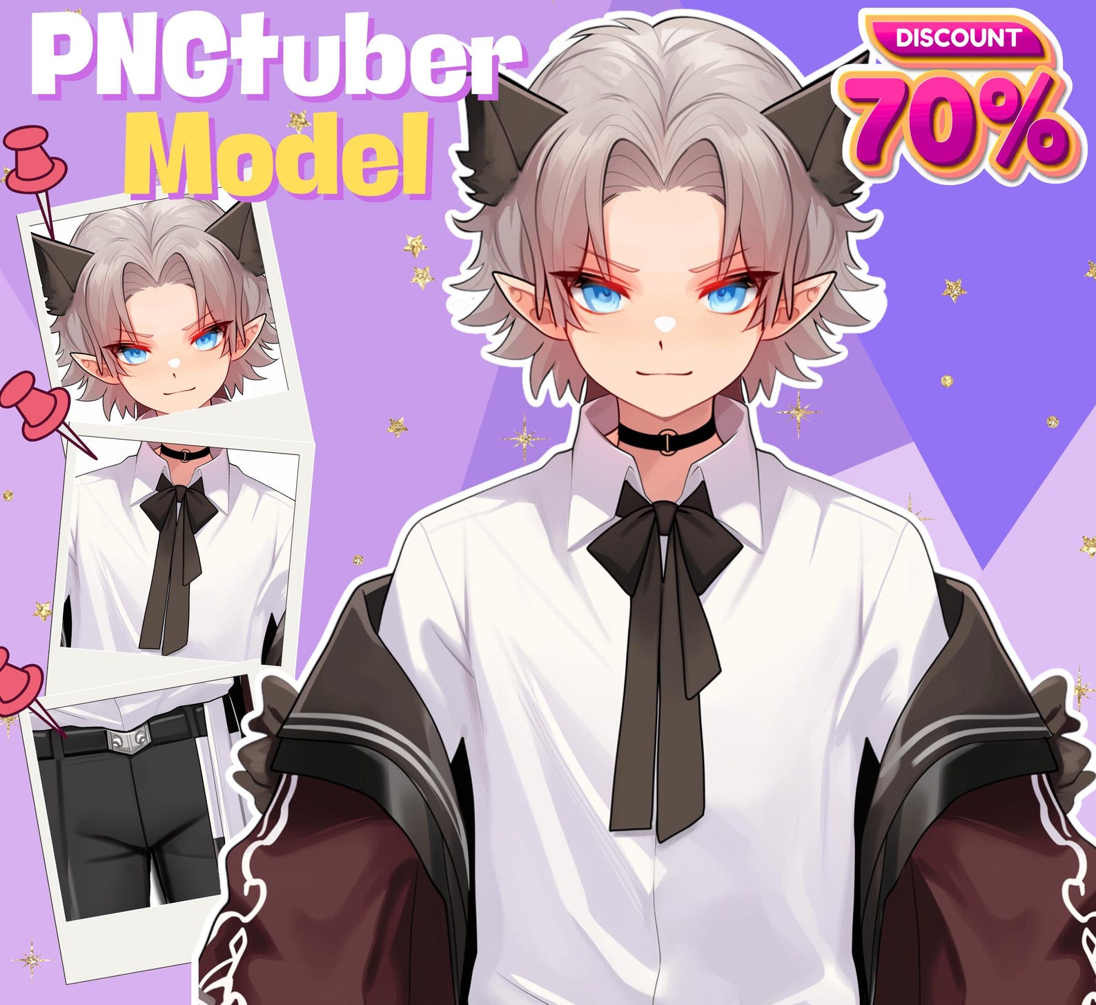 Custom PNGTUBER Pngtuber Model Pngtuber Character Pngtuber Commissions ...