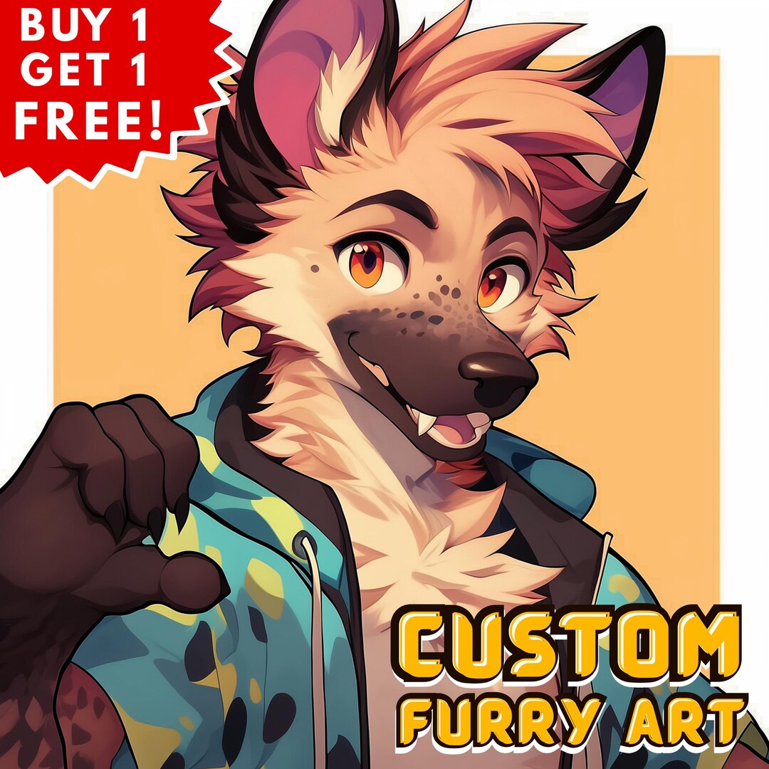 Custom Furry Art Commission | Anime Fursona Profile Picture - Etsy