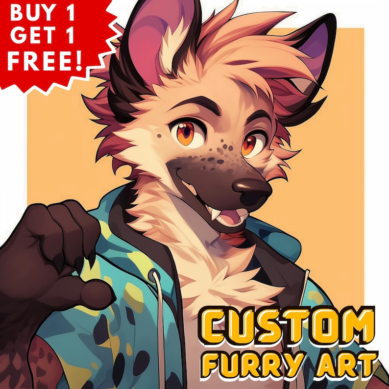 Custom Furry Art Commission | Anime Fursona Profile Picture - Etsy