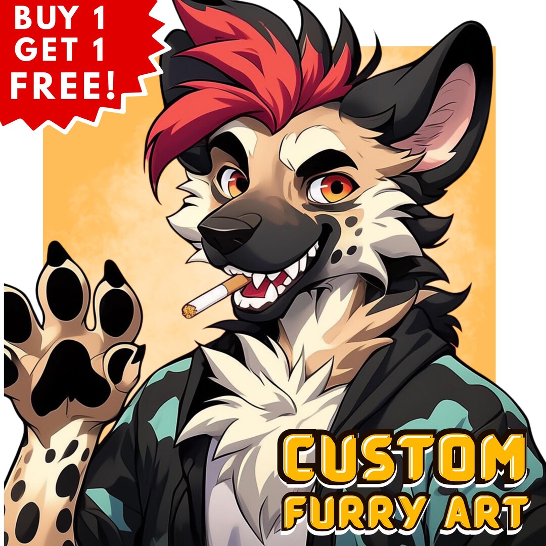 Custom Furry Art Commission | Anime Fursona Avatar, PFP - Etsy