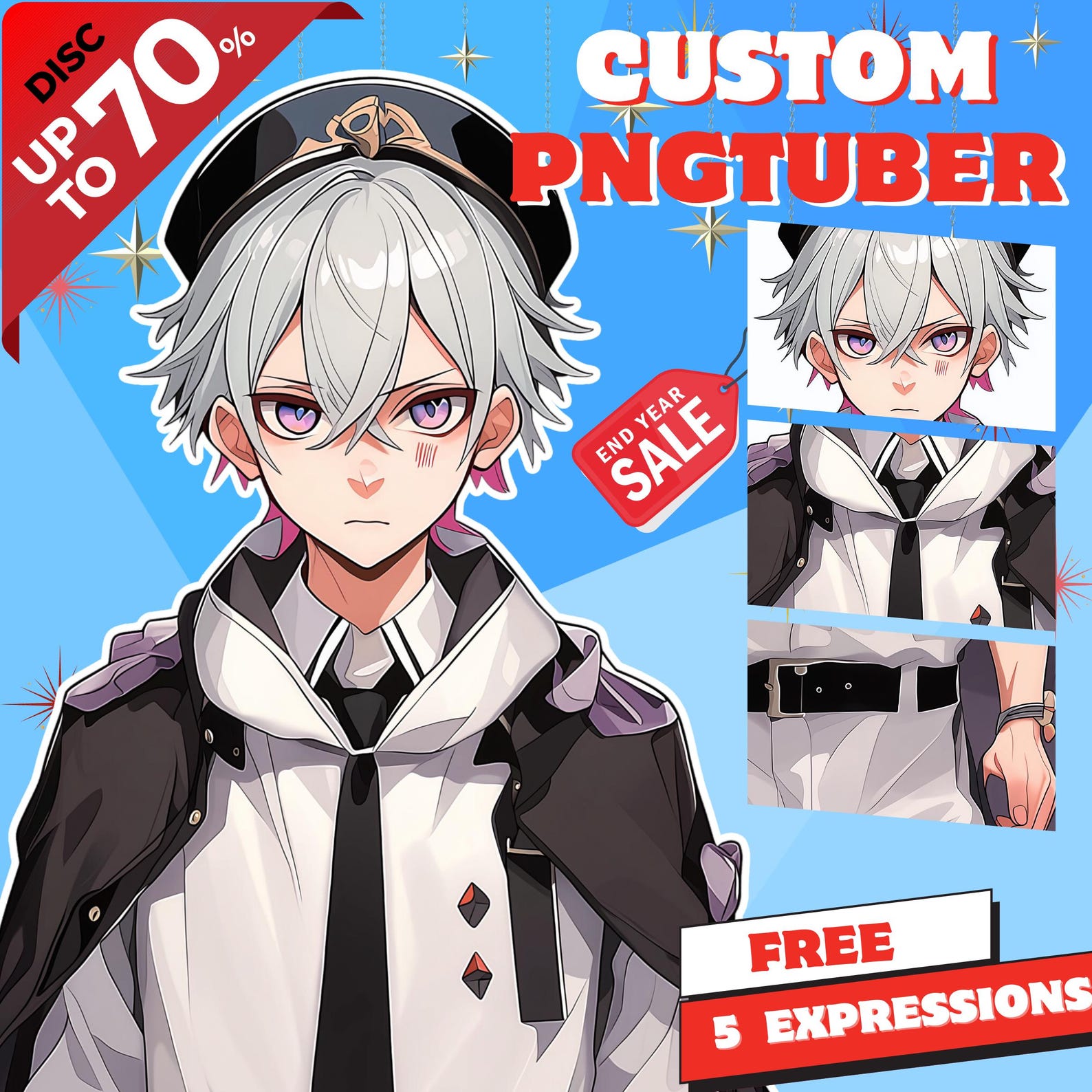 Modelo PNGtuber / PNGTUBER personalizado / PNGtuber / Personaje ...