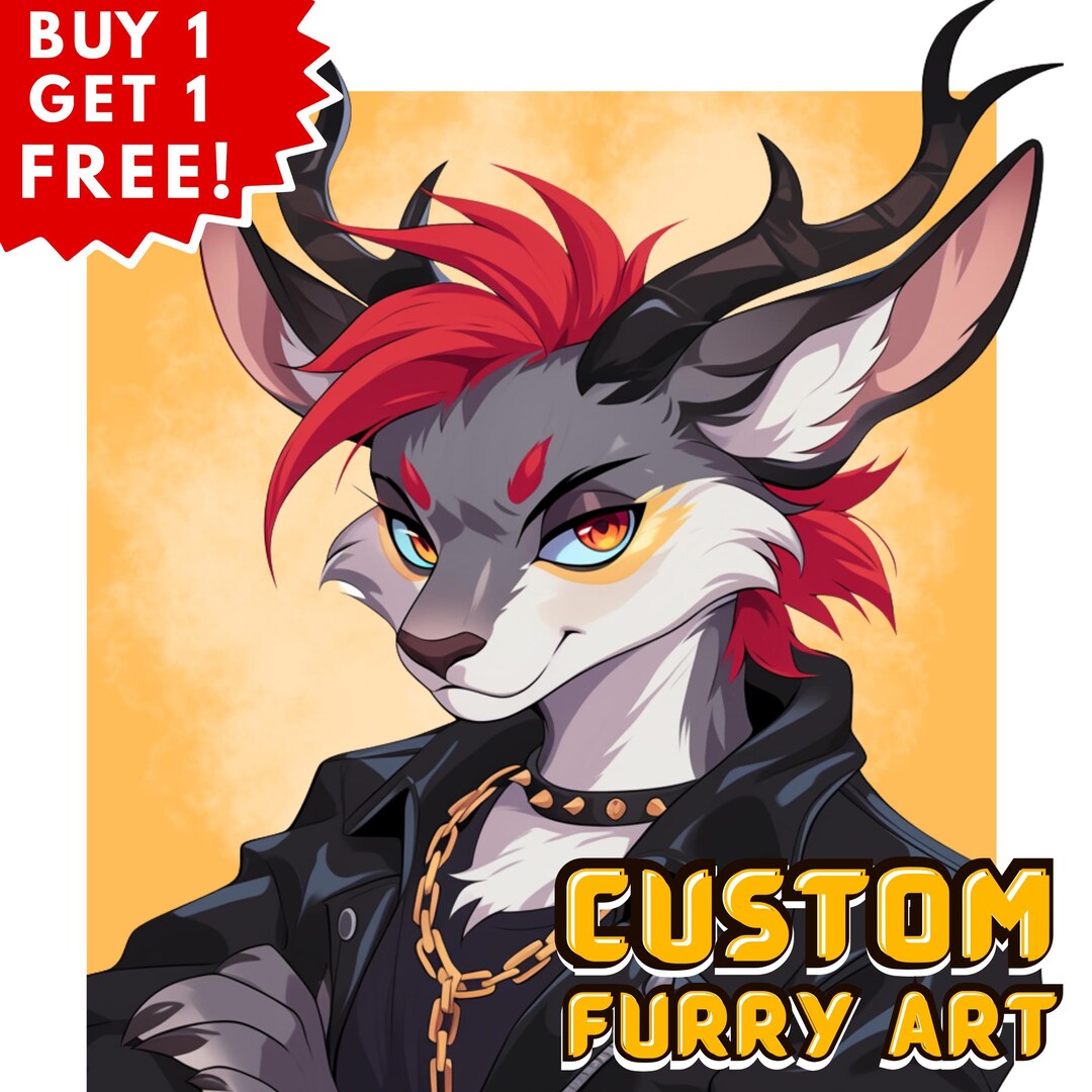Custom Furry Art Commission | Anime Fursona Avatar, PFP - Etsy