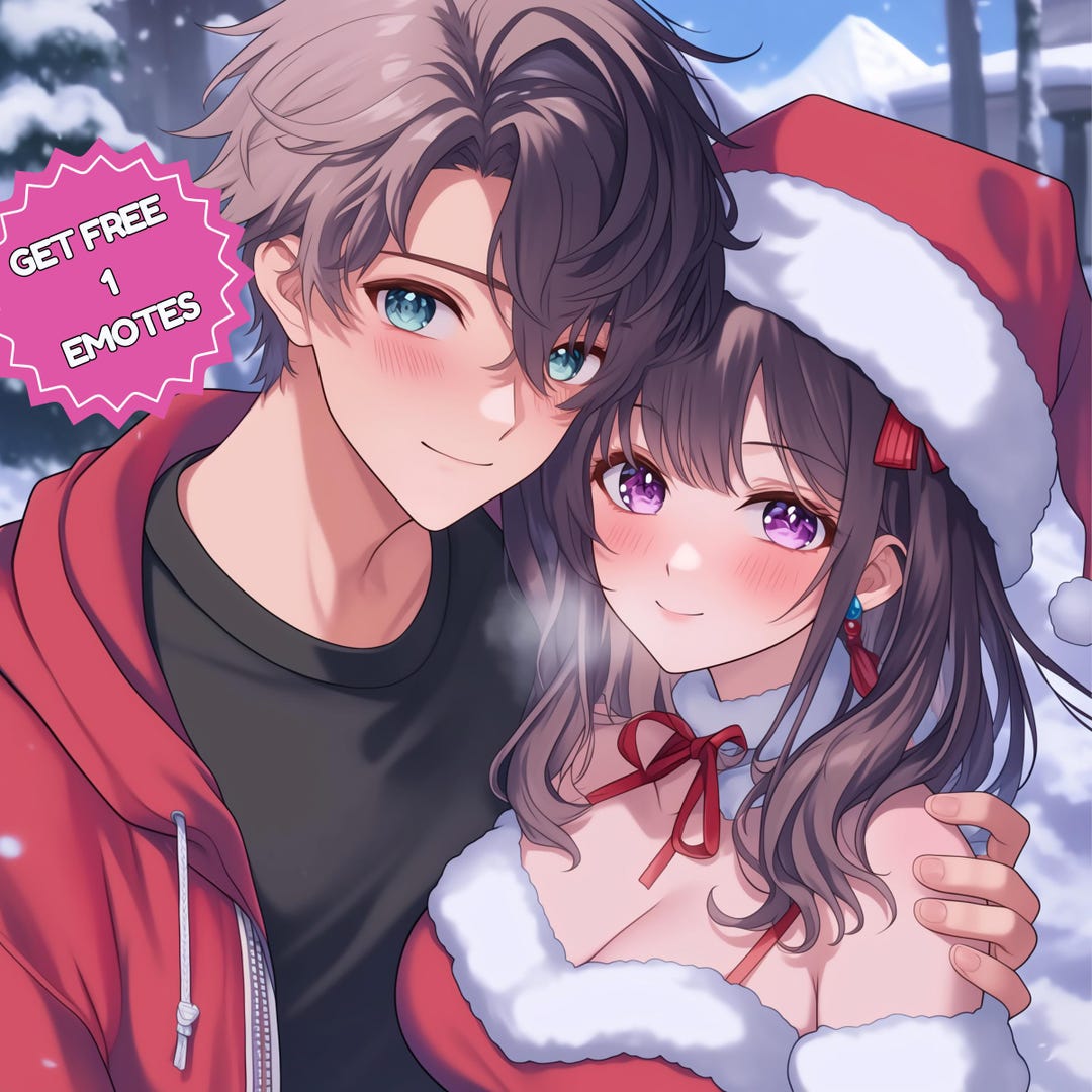 Custom Anime Portrait, PFP Couple Gift, Cute Cartoon Anime Portrait ...