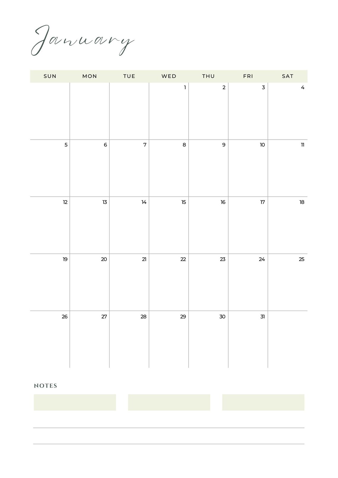 2025 Calendar, Printable 2025 Calendar, 2025 Digital Monthly Planner ...