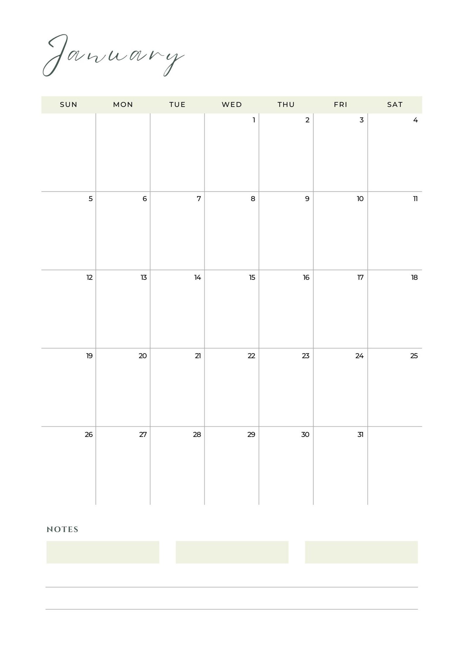 Monthly Planner Printable Undated Digital Planner for Goal Setting ...