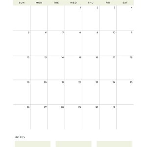 Monthly Planner Printable Undated Digital Planner for Goal Setting ...