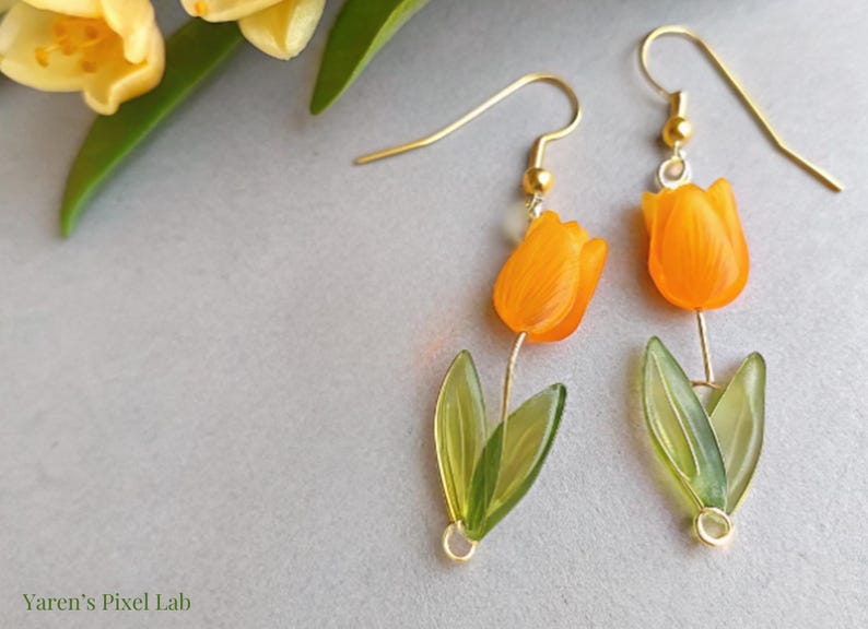 Tulip Shrink Plastic Digital Template | DIY Shrink Plastic Flowers ...