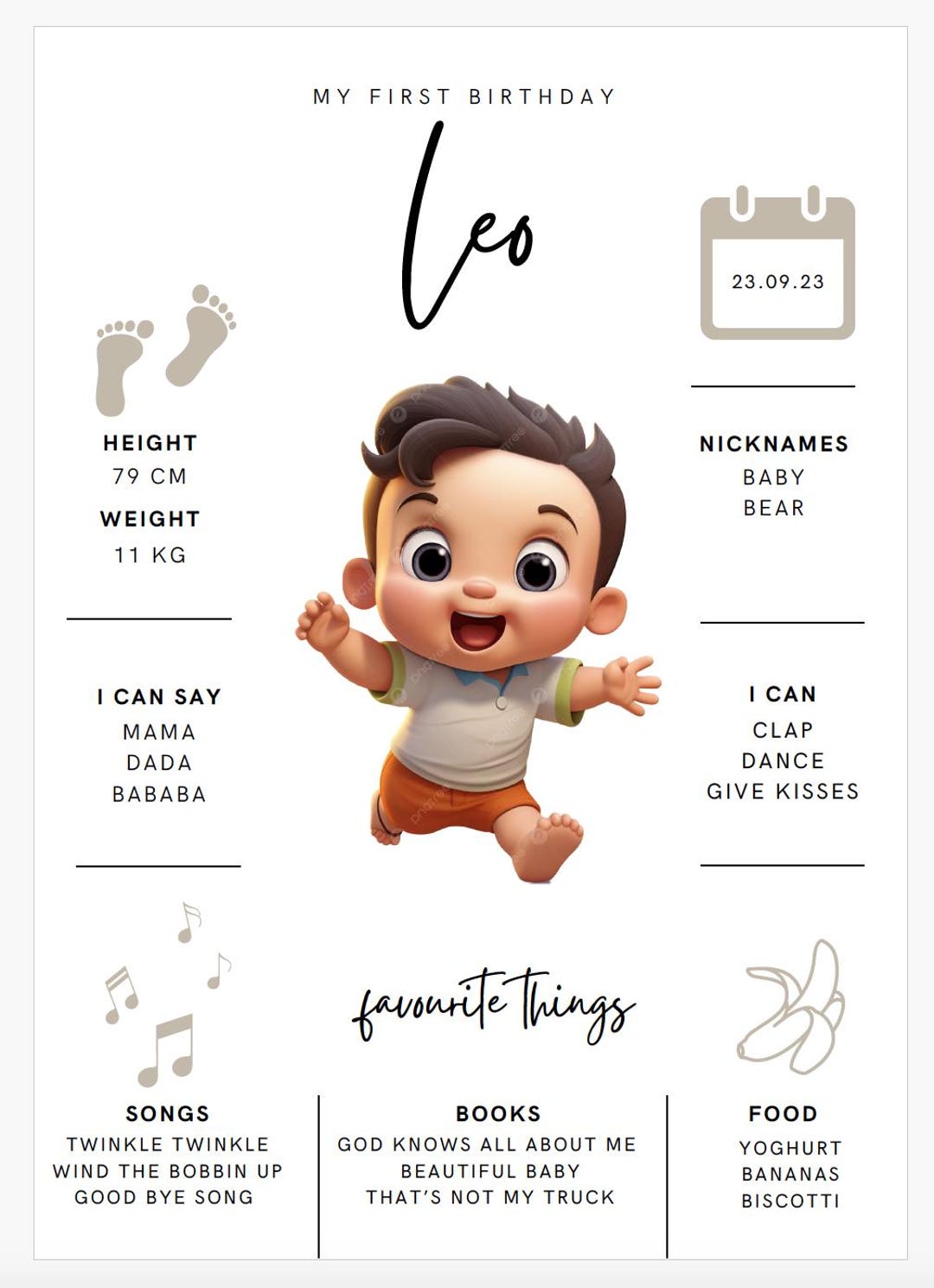 My First Birthday Sign - Etsy